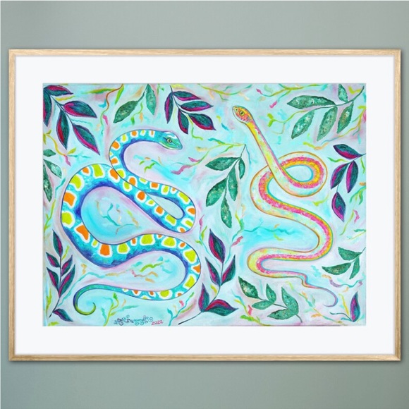 Oil Paintings by Aren Dummer | Art | Tree Snake Tango Gicle Fine Art ...